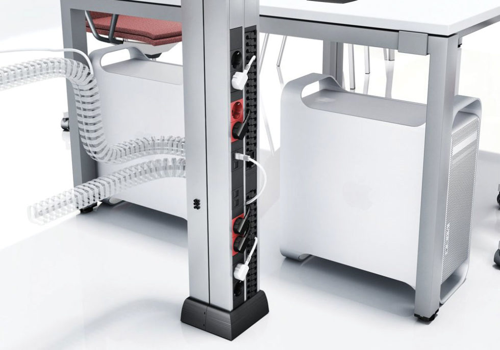 Colonnes de prises, perches sol-plafond et bornes connectiques - EGIC