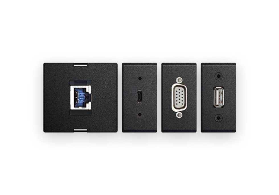 Bandeaux multiprises encastrés à modules interchangeables - EGIC