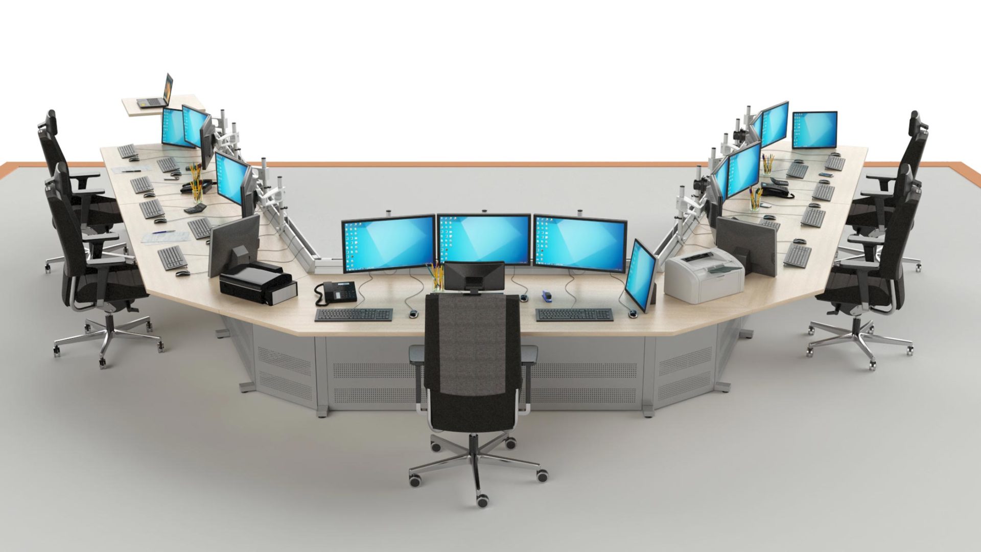 Aménagement d'une salle de supervision avec EGIC'DESK S.1 - EGIC